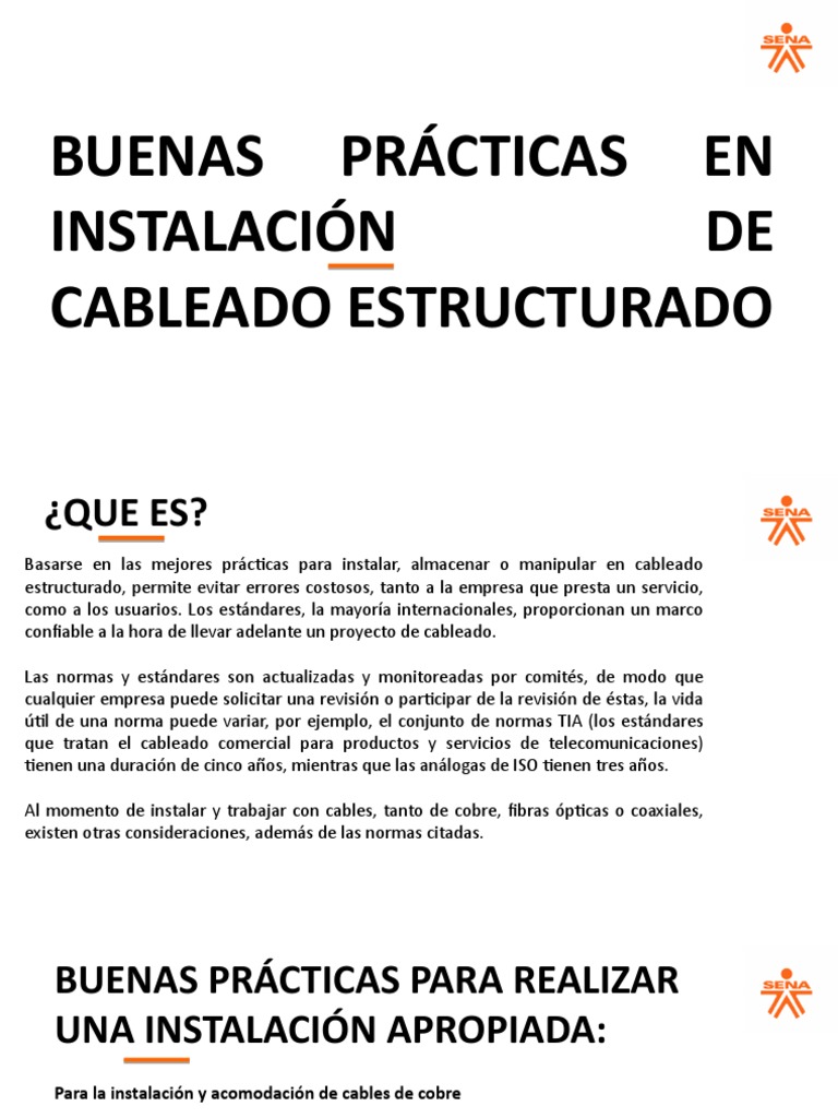 Presentación Estandares de Cableado Estructurado 29-04-2021 | PDF ...