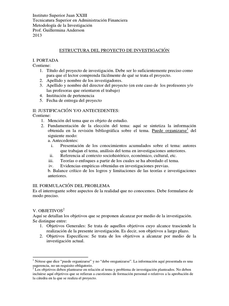 Isft191.edu - Ar Aulavirtual File - PHP 52 ESTRUCTURA DEL PROYECTO DE INVESTIGACION | Descargar ...