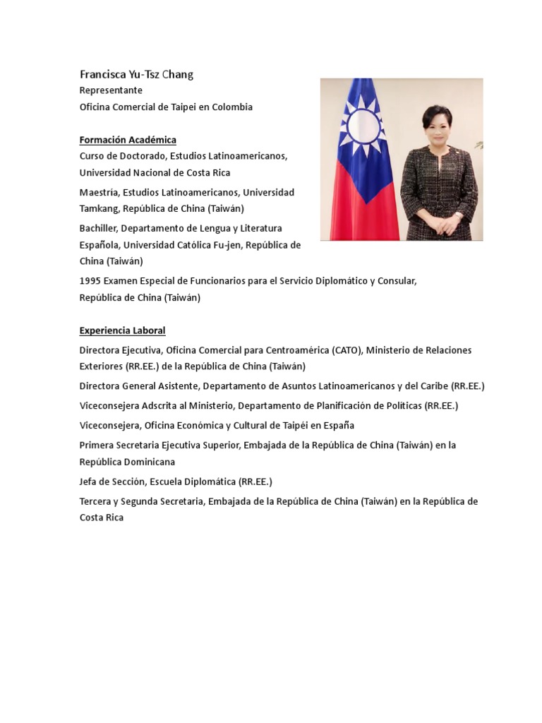 CV de Sra. Francisca Yu | PDF