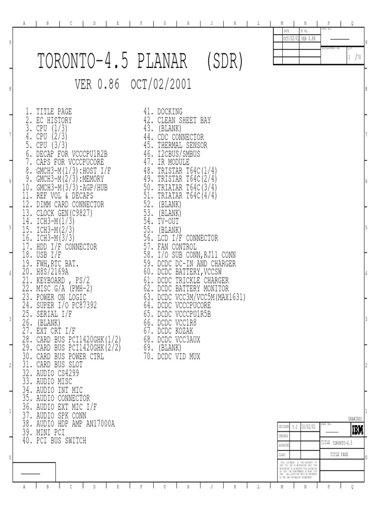 IBM Thinkpad T23 Schematics | PDF | Electronics | Computer Science