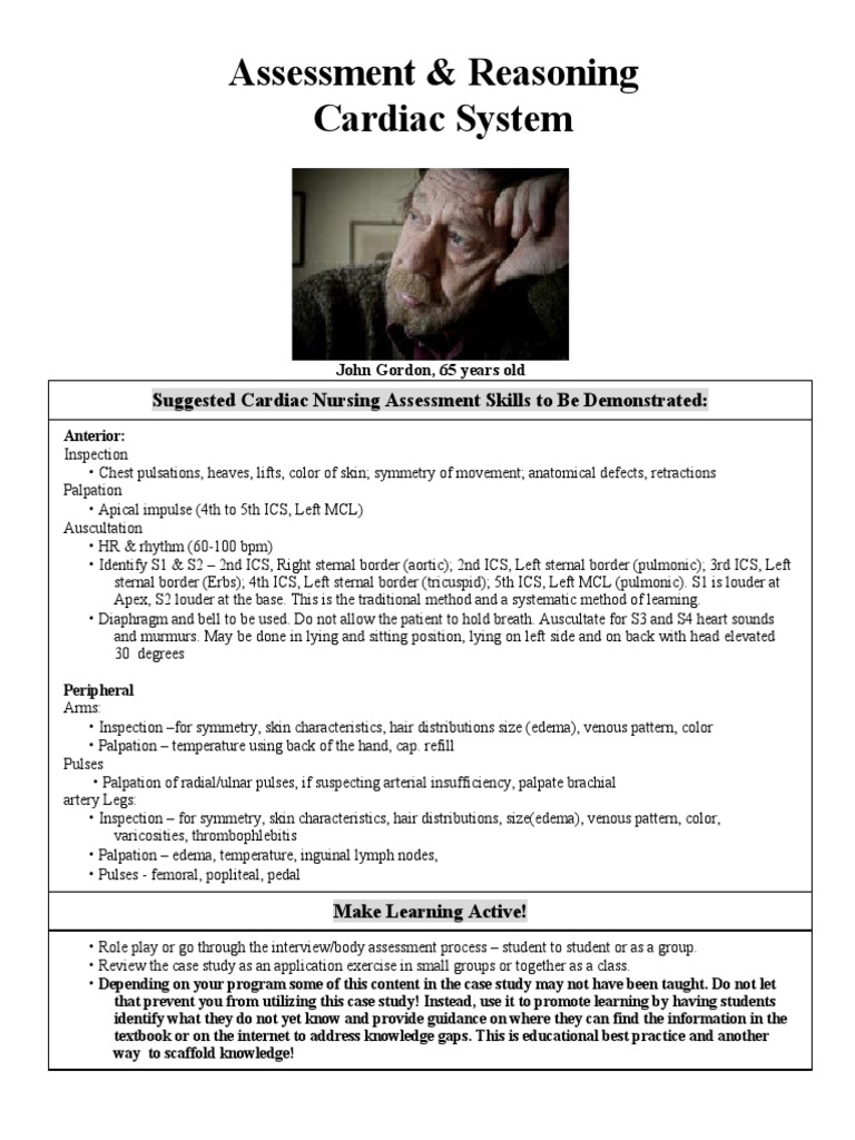 STUDENT-CARDIAC Assessment and Reasoning | PDF | Heart | Myocardial ...
