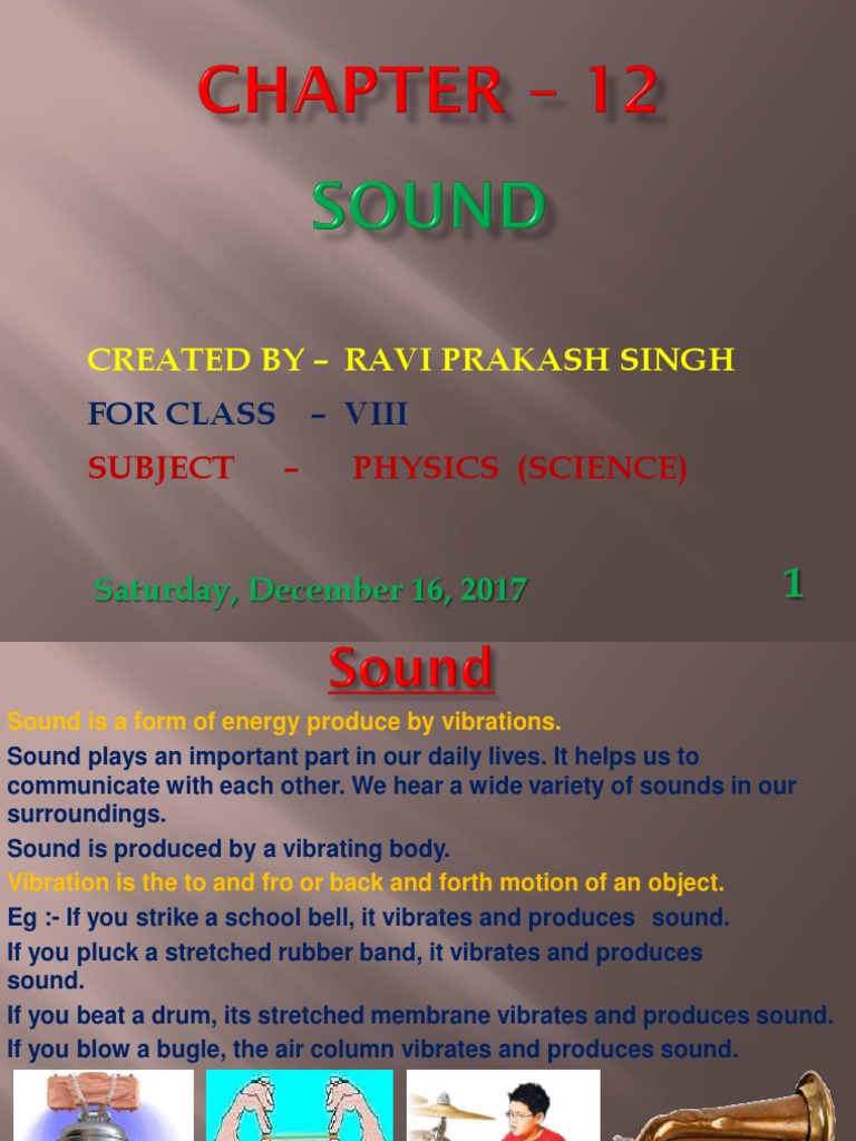 Sound Chapter | PDF | Ear | Sound