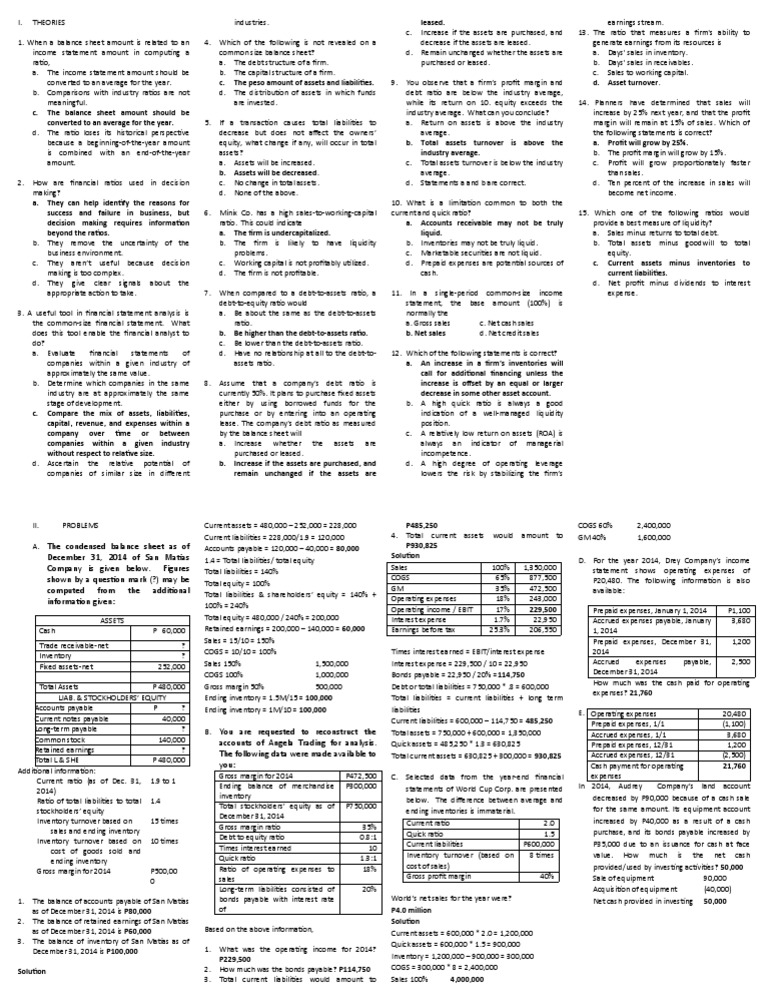 Manac Quiz 2 With Answers | PDF | Equity (Finance) | Balance Sheet