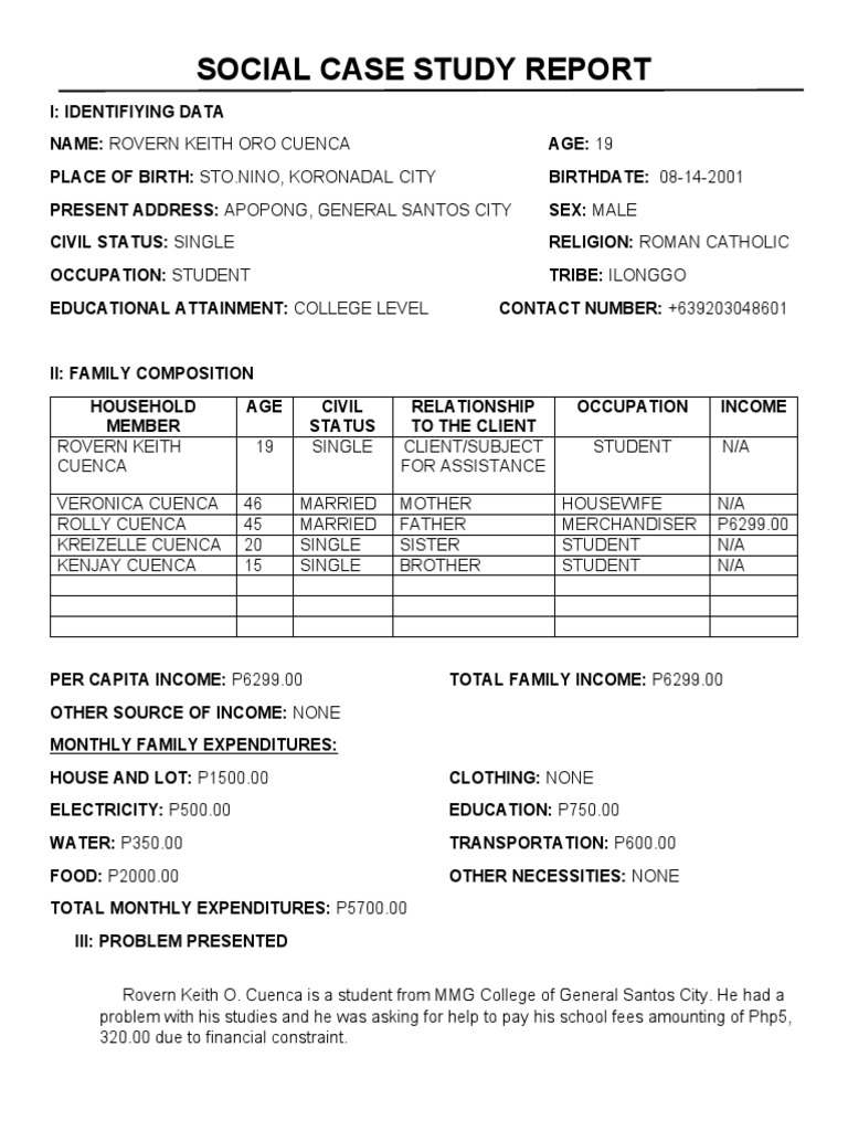 Social Case Study Report | Download Free PDF | Tuition Payments | Economies