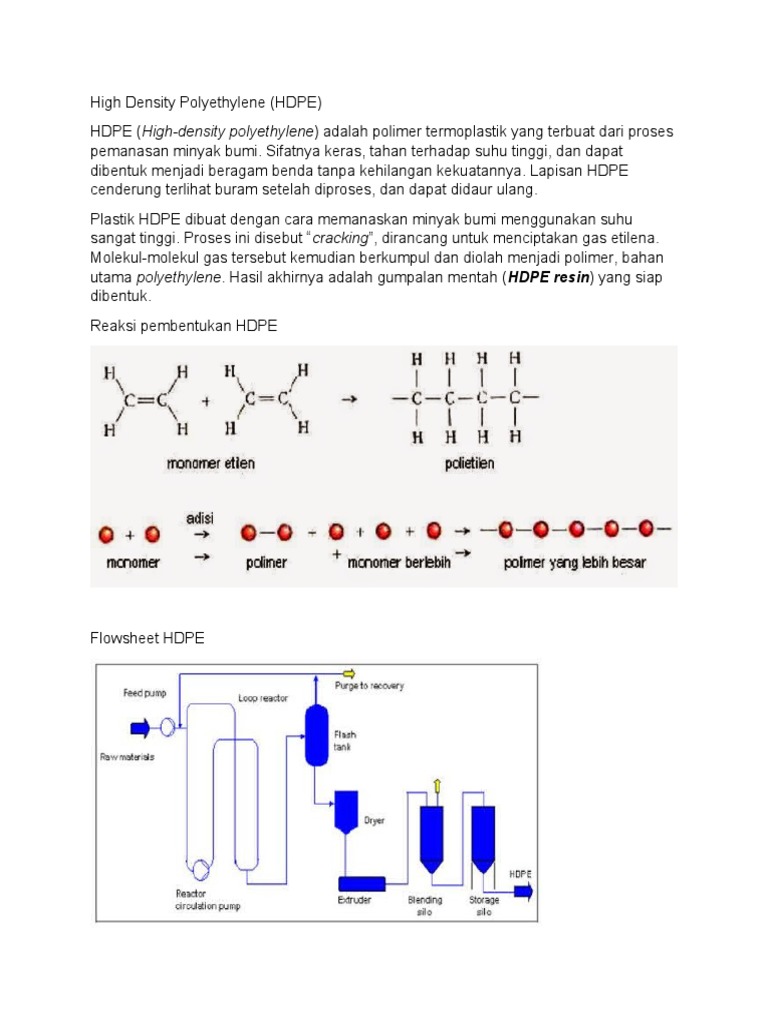 High Density Polyethylene | PDF