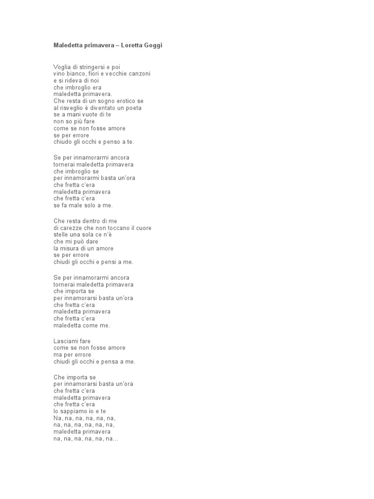 Maledetta Primavera | PDF