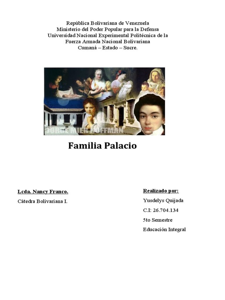 Historia de la familia Bolívar-Palacios | PDF | Perú | Agitación