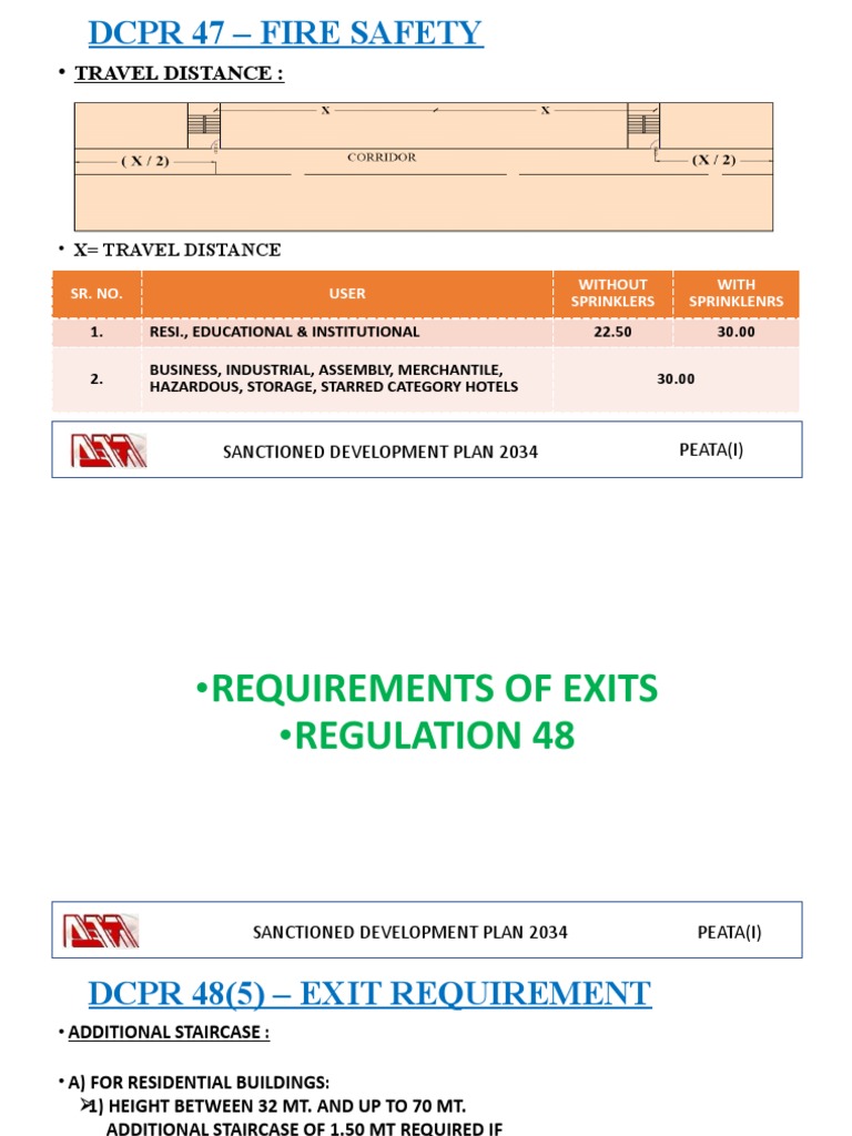 Mumbai DCPR FIRE SAFETY | PDF | Fire Sprinkler System | Stairs
