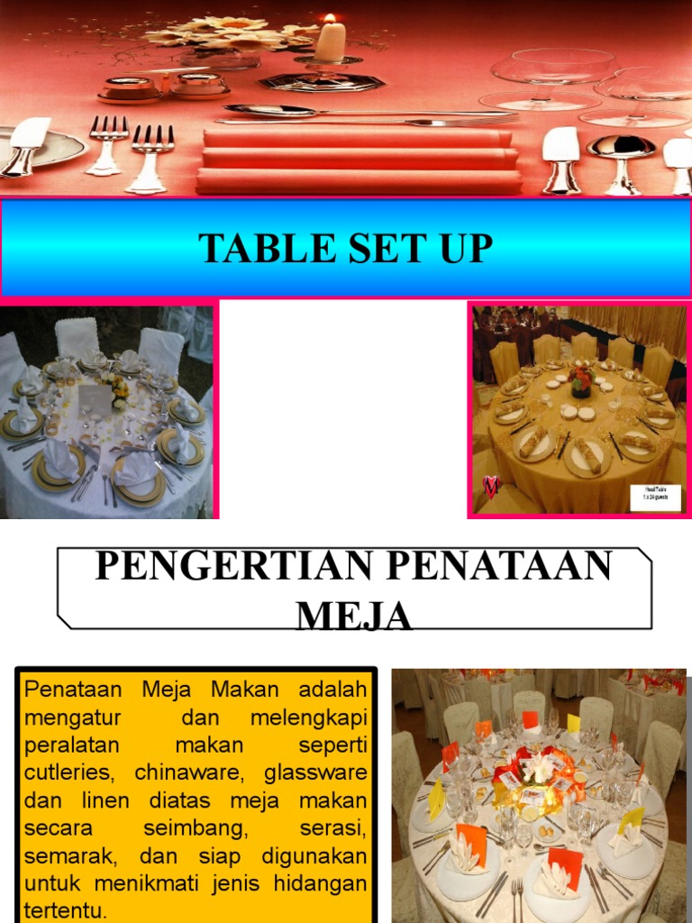 Table Set Up | PDF