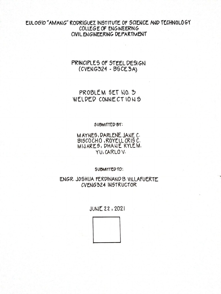 Group No. 8 - Problem Set No. 3 | PDF