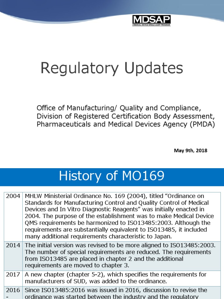 18-30 Regulatory Updates (PMDA) | PDF | Quality Management System ...