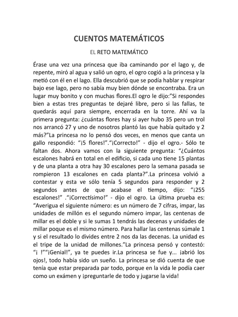 Un viaje numérico de descubrimiento | PDF | División (Matemáticas ...