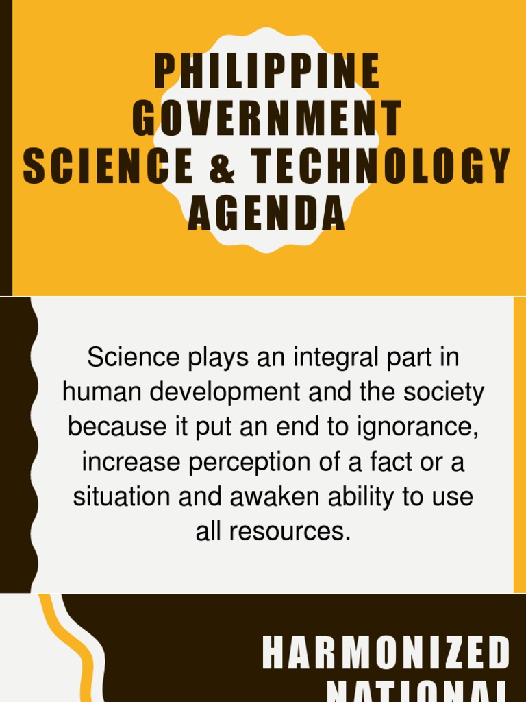 Philippine Government Science & Technology Agenda | PDF | Agriculture ...