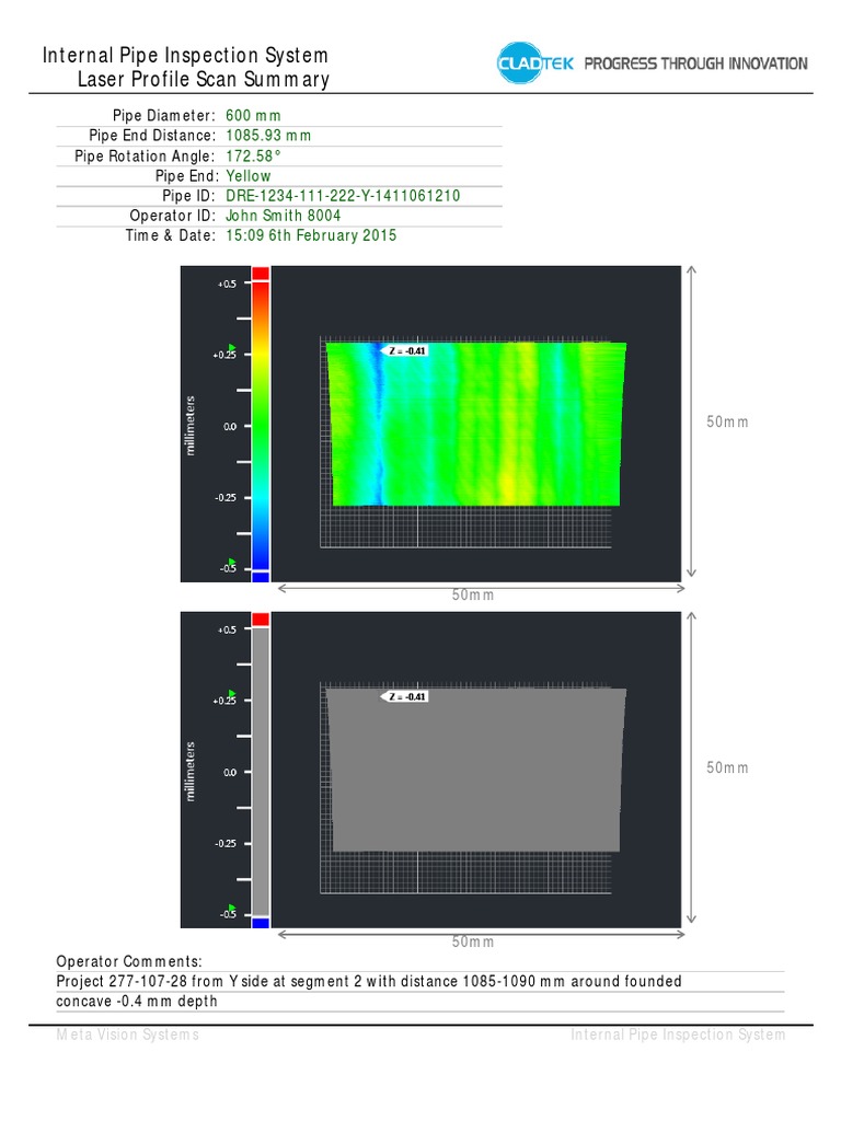 Internal Pipe Inspection System | PDF