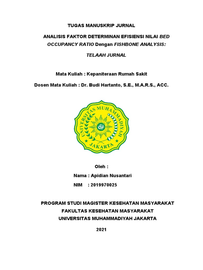 Tugas Manuskrip Jurnal | PDF