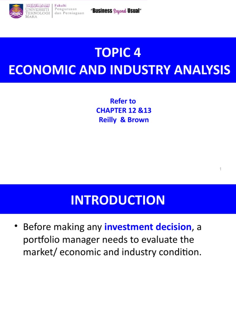 Economic and Industry Analysis Overview | PDF | Economic Indicators ...