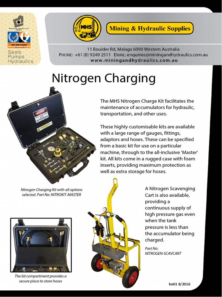 Nitrogen Charging: Nitrogen Charging Kit With All Options Selected ...