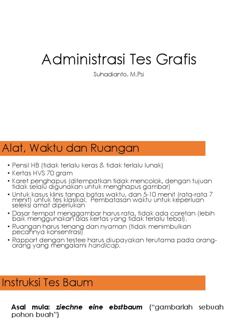 Administrasi Tes BAUM, DAP, HTP | PDF