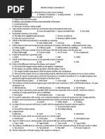 Machine Design Exam Review Questions | PDF | Screw | Gear