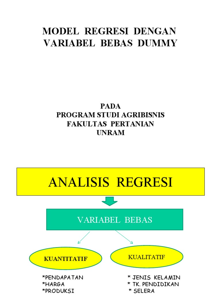 1 - 2 Dummy Variabel FP | PDF