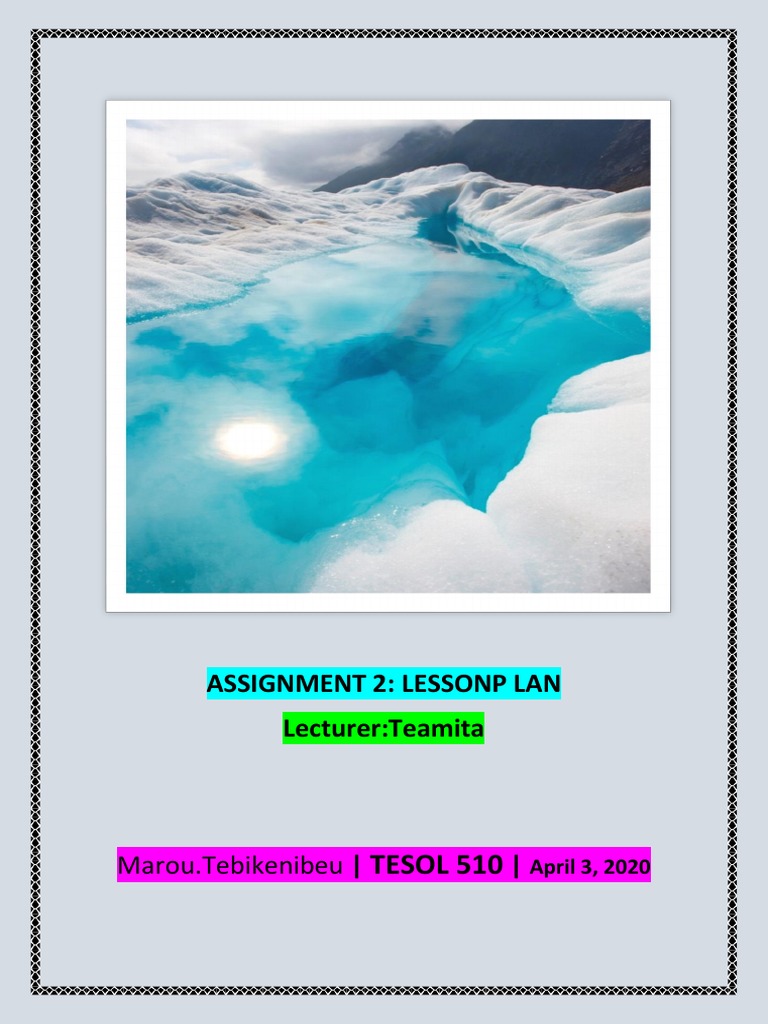 Assignment 2: Lessonp Lan Lecturer:Teamita: TESOL 510 | PDF | Lesson ...