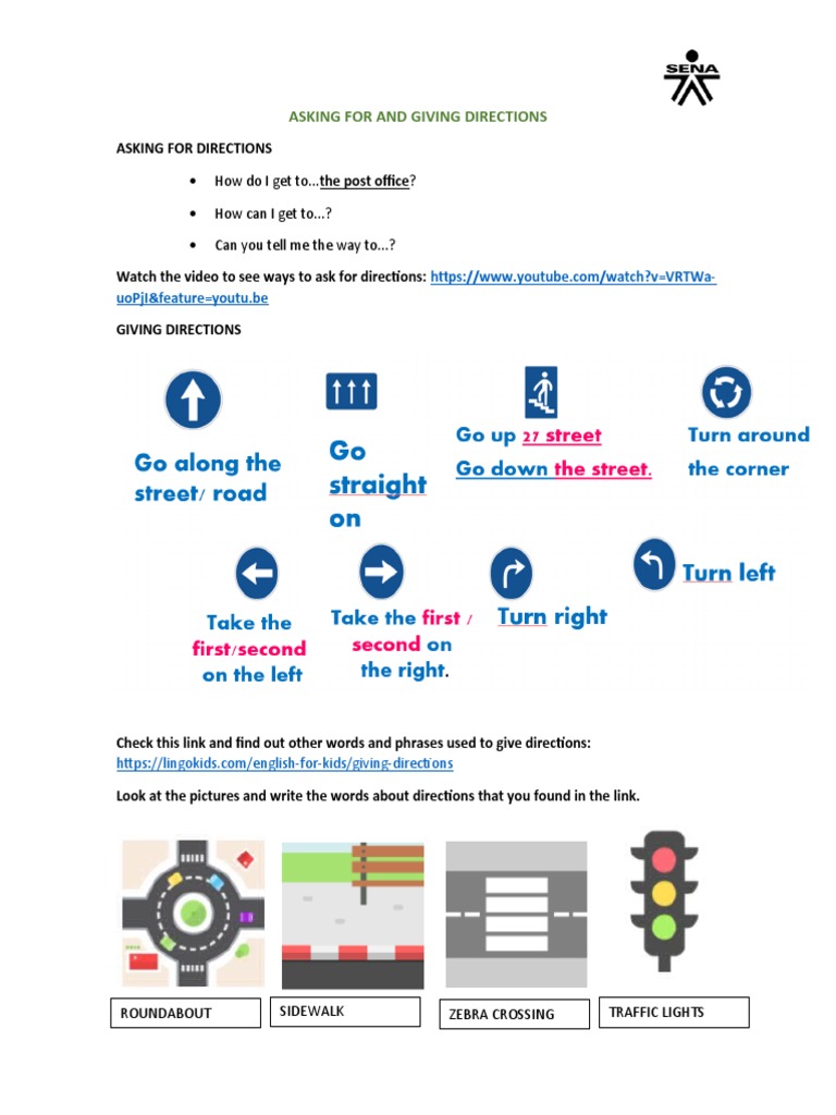 Asking For and Giving Directions | Download Free PDF | Road Transport ...