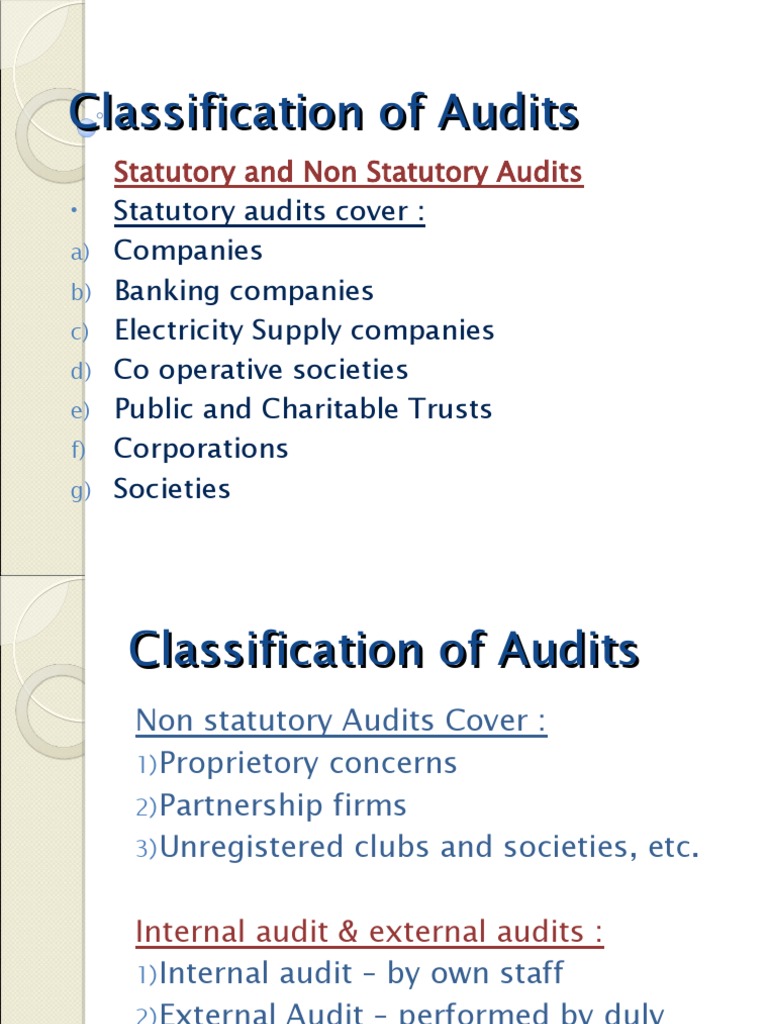 Types of Audit | PDF | Voucher | Audit