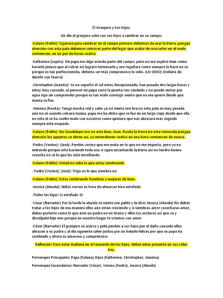 El Granjero y Sus Hijos | PDF