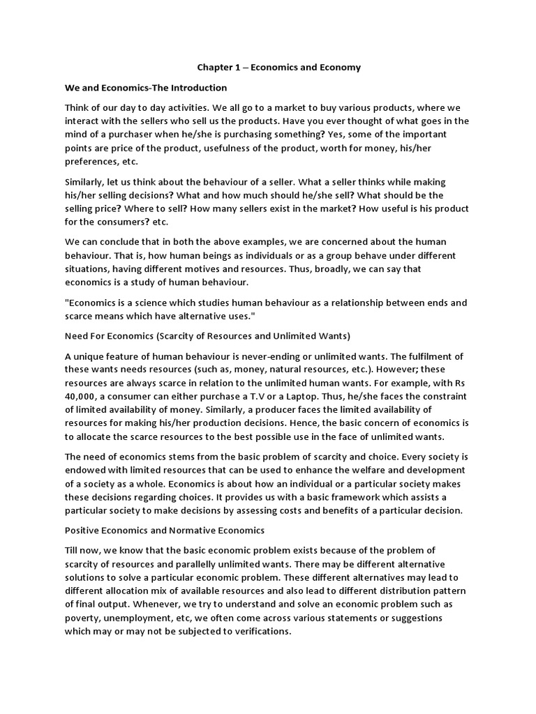 Understanding the Foundations of Economics: Scarcity, Choice, and the ... Understanding the Foundations of Economics: Scarcity, Choice, and the ...