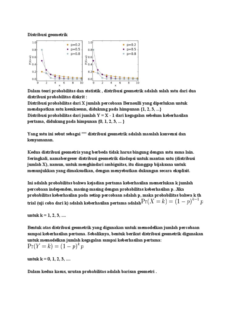Distribusi Geometrik | PDF