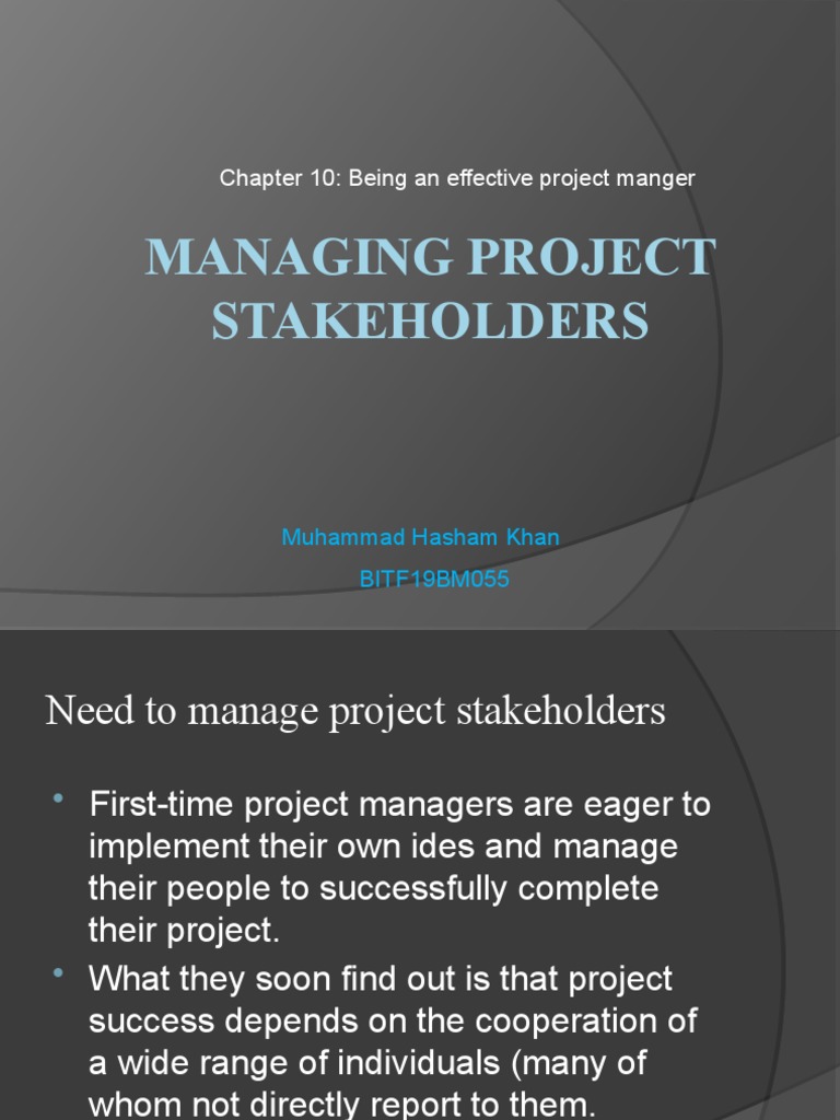 Managing Project Stakeholders Effectively | PDF