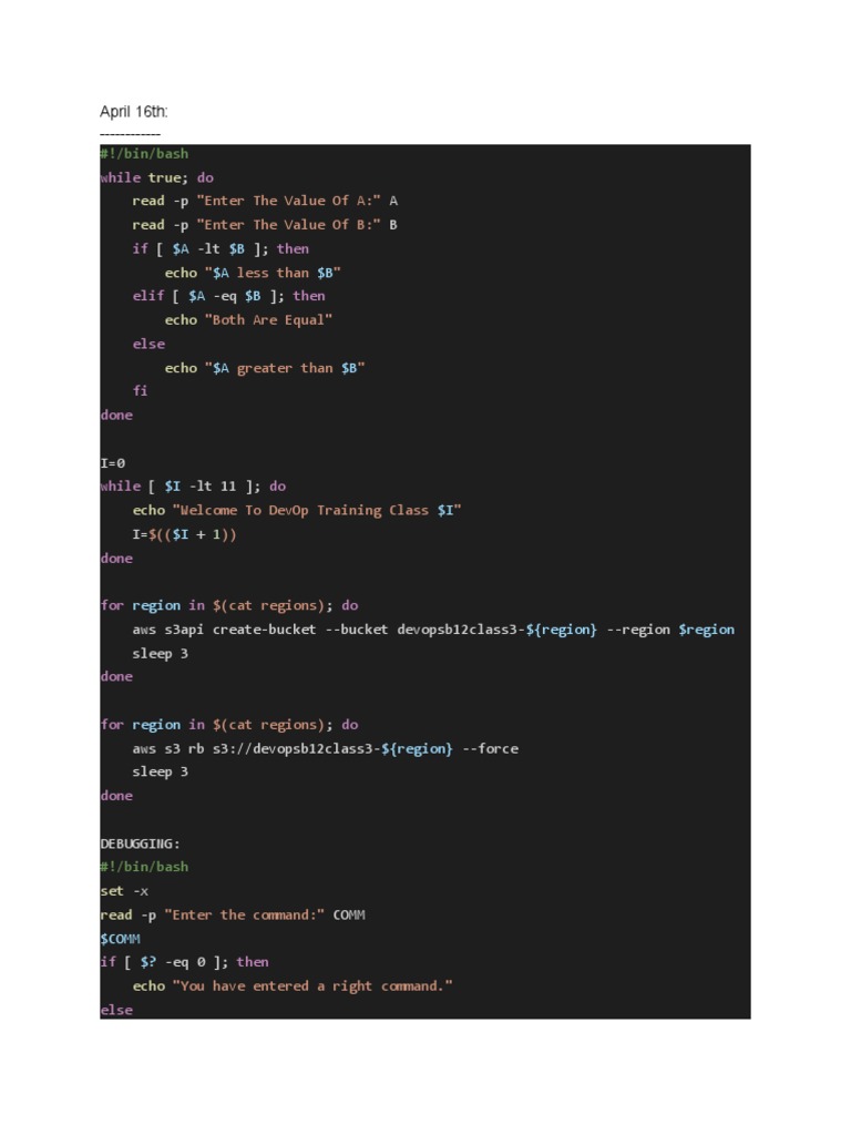 April 16th: - : "Enter The Value of A:" "Enter The Value of B:" | Download Free PDF | Parameter ...