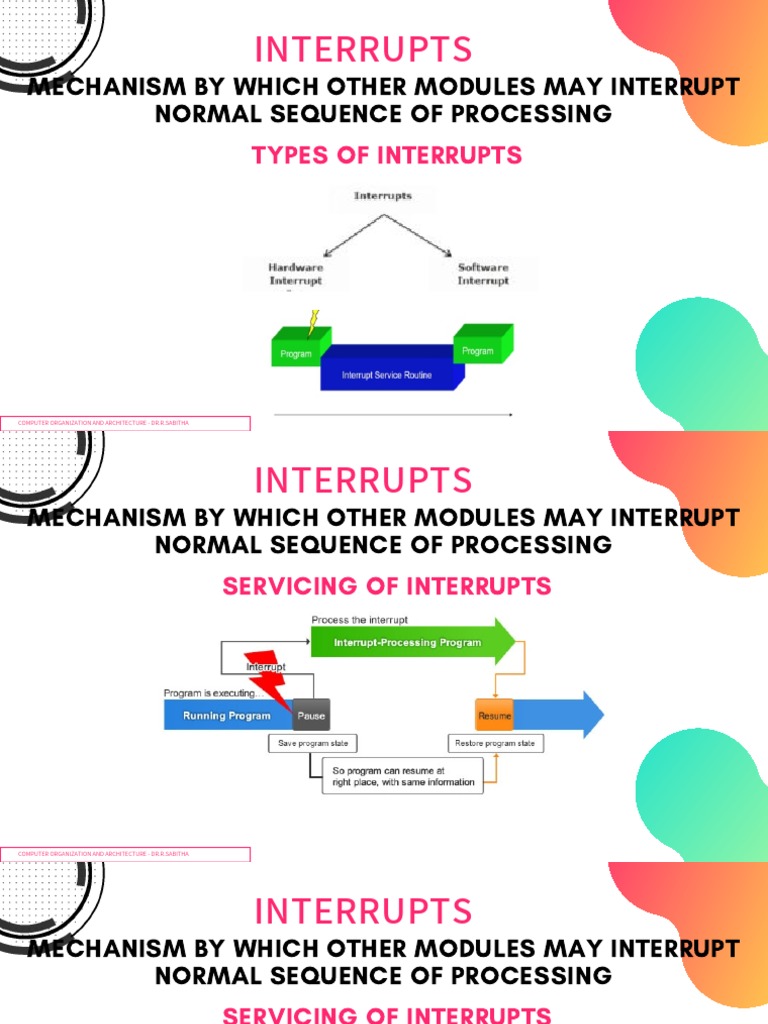 Introduction To Interrupts, Multiple Interrupts | PDF | Computer ...