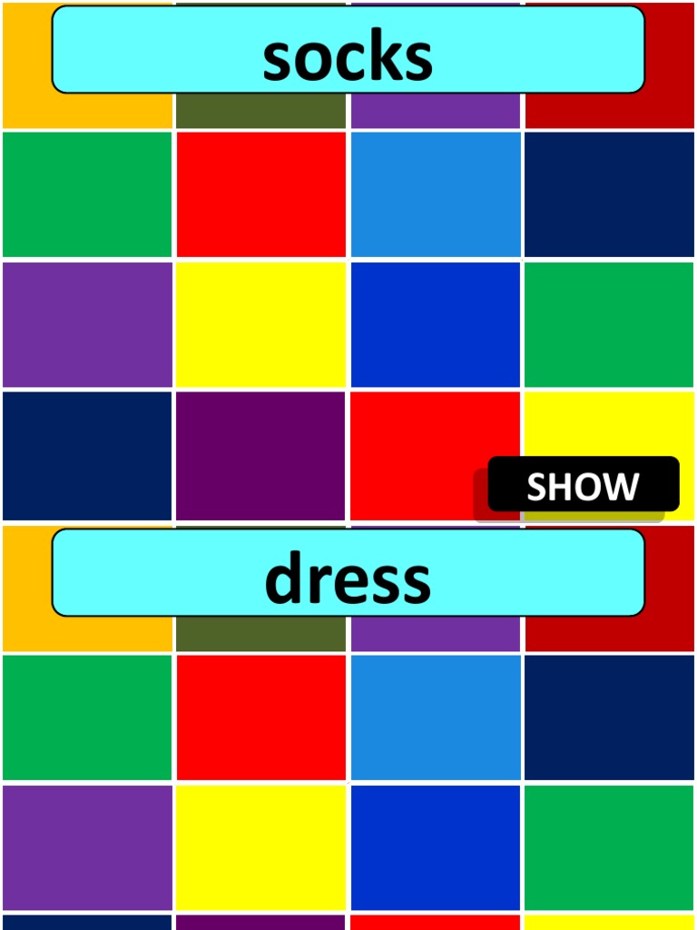 Clothes Hidden Picture Game | PDF