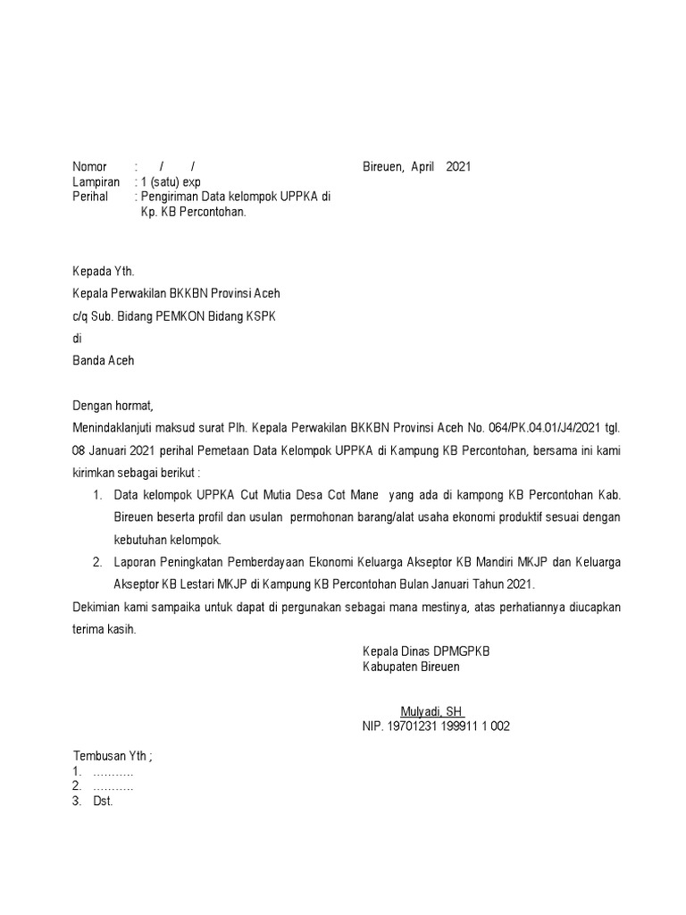 Profil dan Usulan UPPKA Cut Mutia | PDF