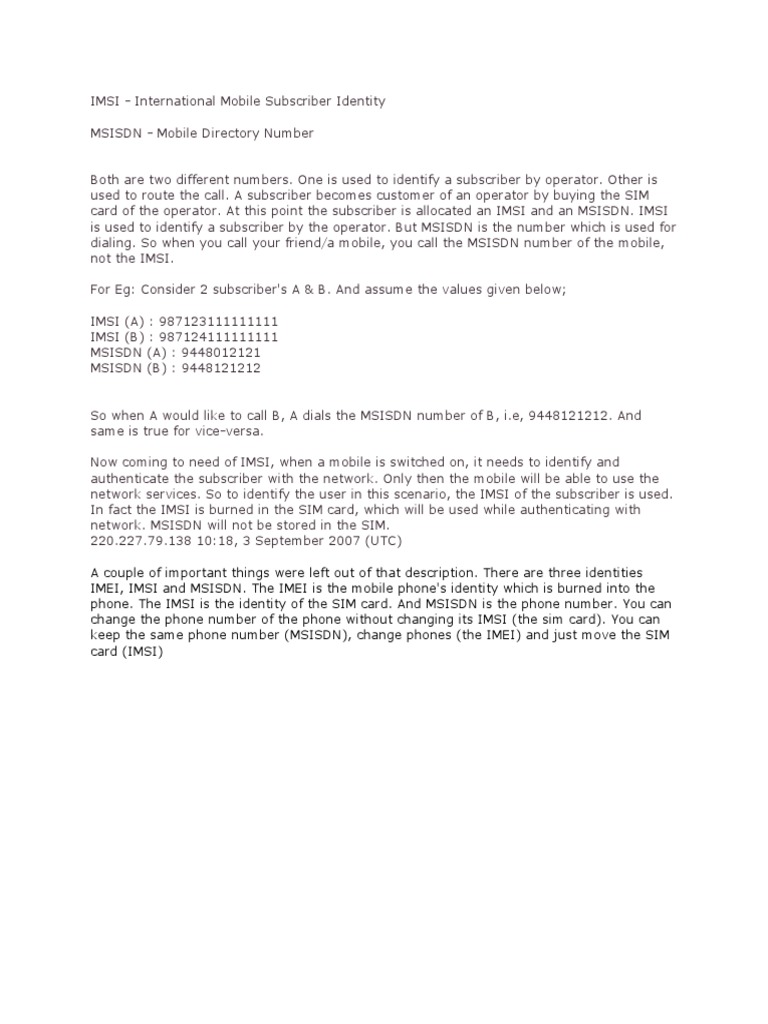 Understanding the Differences Between IMSI, MSISDN, and IMEI in Mobile ...