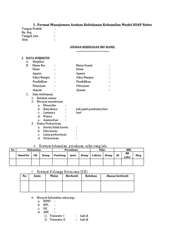 Form Askeb Kehamilan | PDF