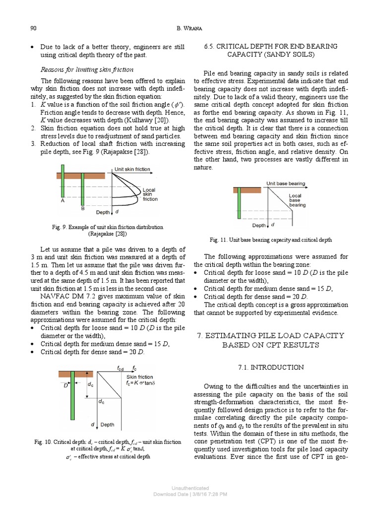 Piles Bearing Capacity - Calculations - 4 | PDF | Deep Foundation ...