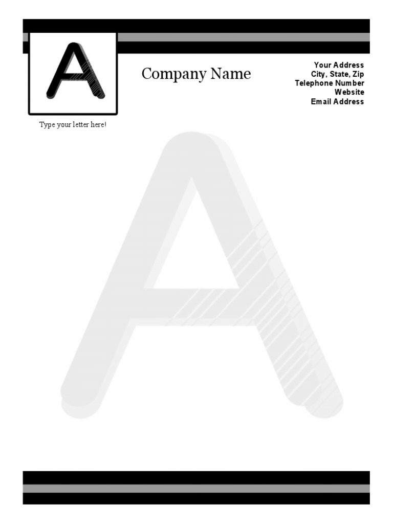 Letterhead Template 39 | PDF
