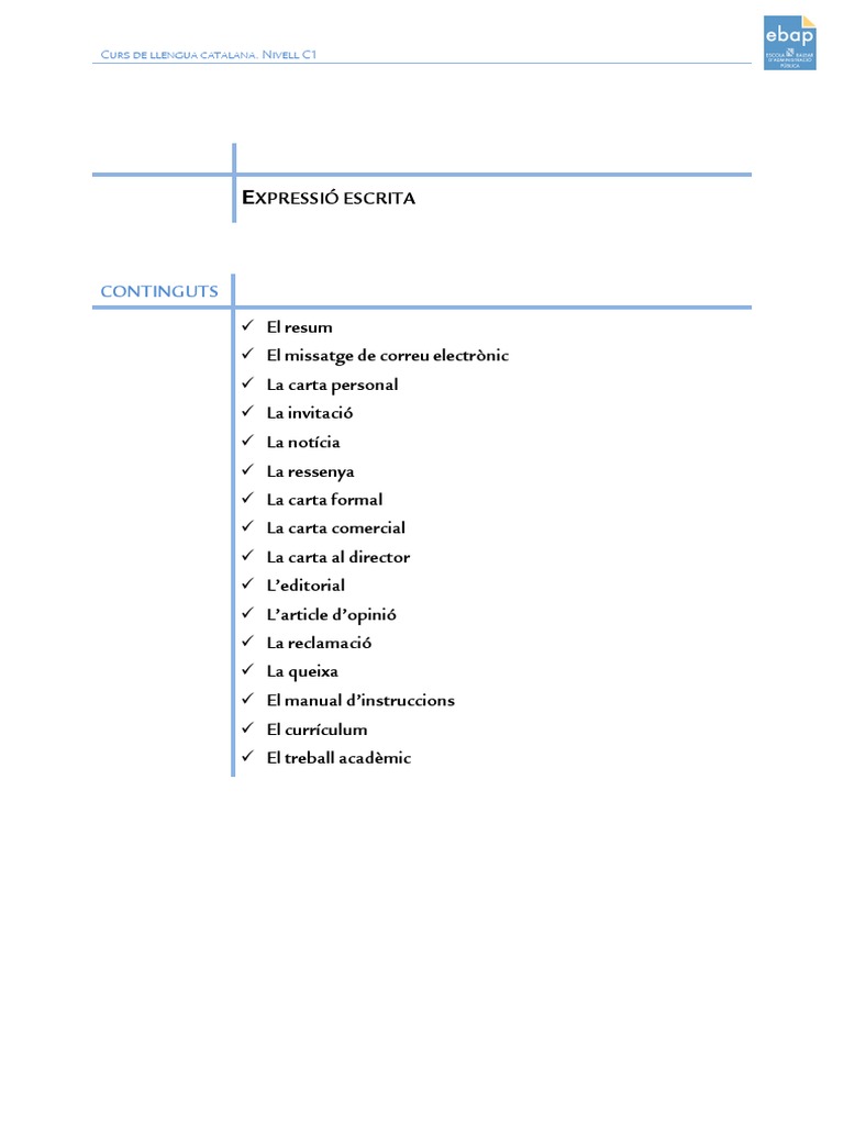 6 - Expressio Escrita | PDF