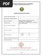 VTU Guidelines For Project Report | PDF | Thesis | Engineering
