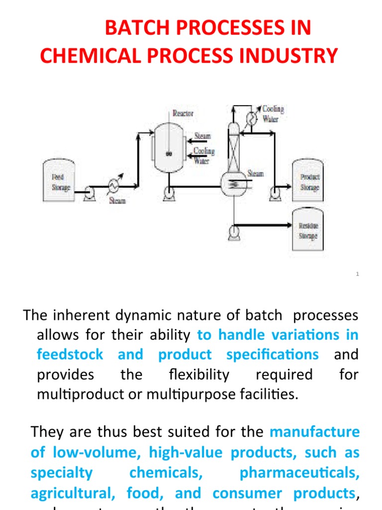Batch Processes in Chemical Process Industry | PDF | Scheduling ...