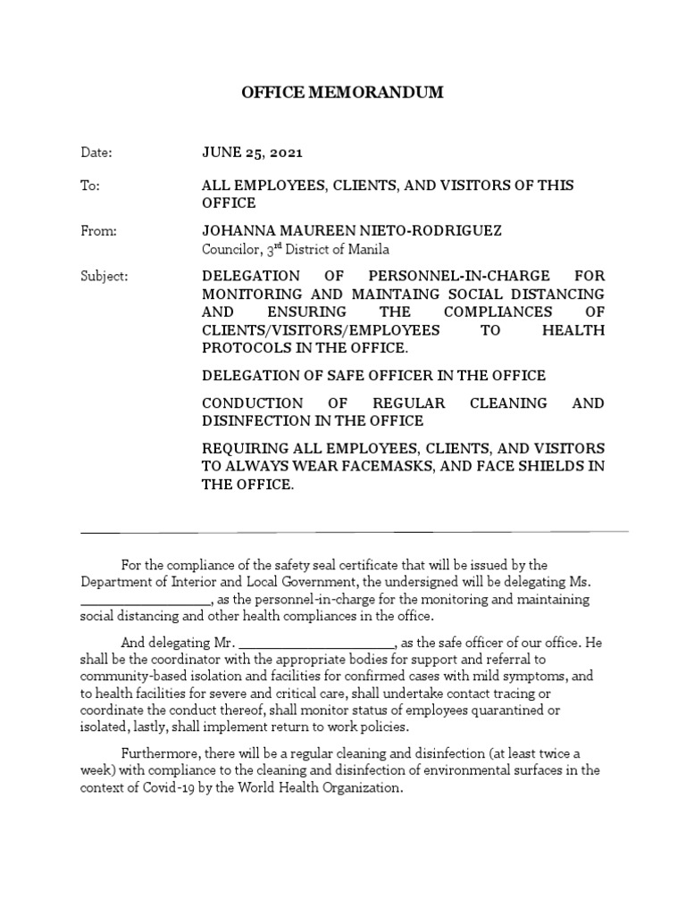 Office Memorandum | PDF