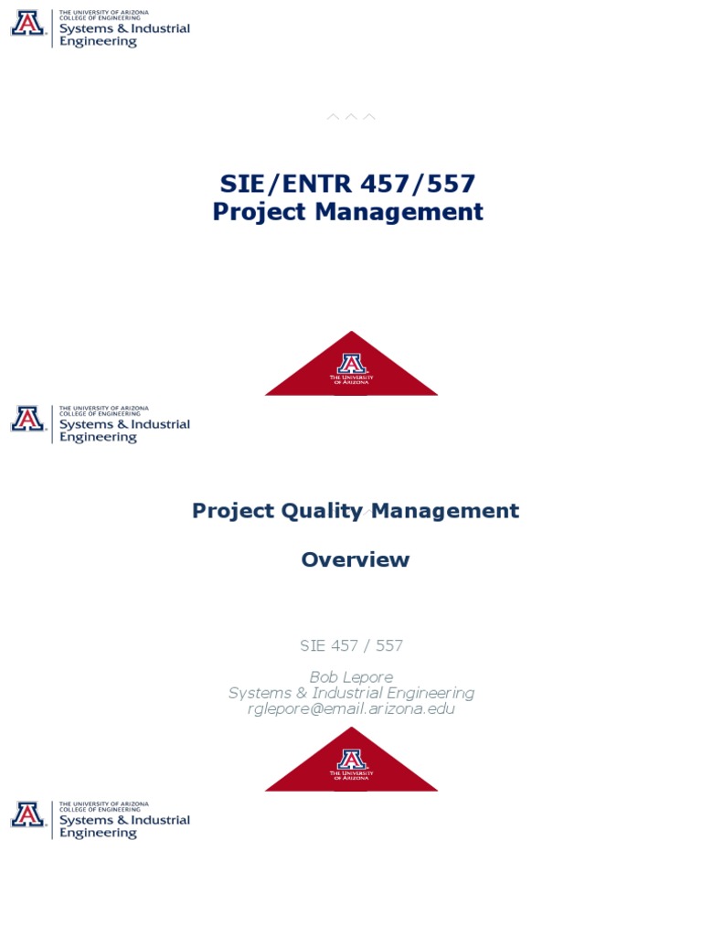 Project Quality Management - Overview | PDF | Quality Management ...