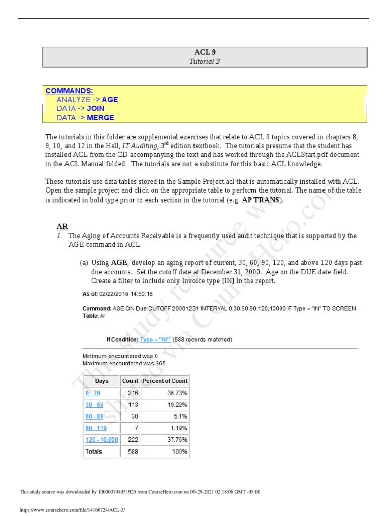 This Study Resource Was: Analyze - Age Data - Join Data - Merge | PDF | Information Technology ...