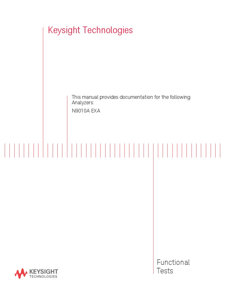Keysight - N9010A - Functional Test | PDF | Decibel | Hertz