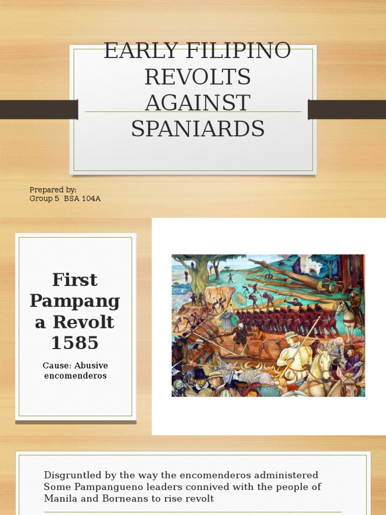 Early Filipino Revolts Againts Spaniards 1 | PDF | Spanish Colonization ...