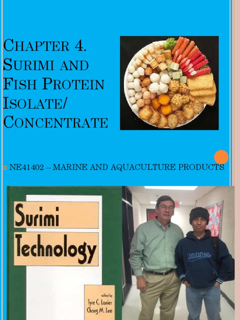 Chapter 4 Surimi and Fish Protein Concentrate Isolate | PDF | Meat ...