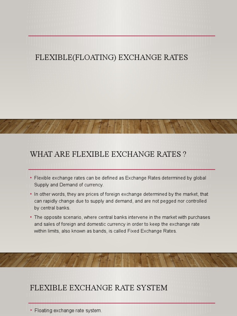 Flexible Exchange Rates | PDF | Exchange Rate | Floating Exchange Rate