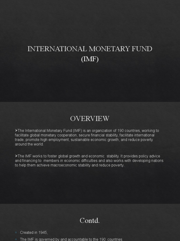 International Monetary Fund | PDF | International Monetary Fund ...